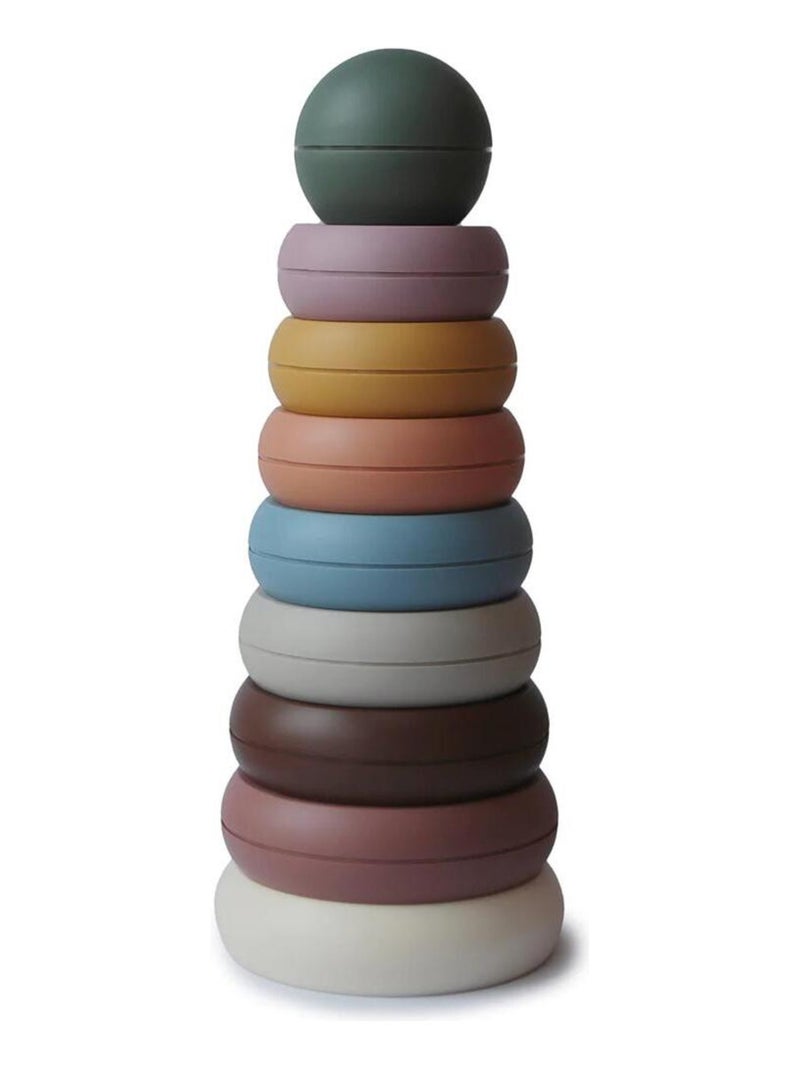 Mushie - Tour à empiler - Multicolore - Enfant - 0.00€ - Kiabi