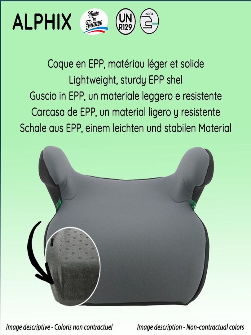 Nania – Rehausseur isofix ALPHIX 126-150 cm R129 i-Size – De 8 à 12 ans ...