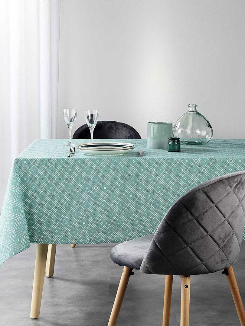 Nappe rectangulaire Idylle - Vert jade - Kiabi - 17.49€