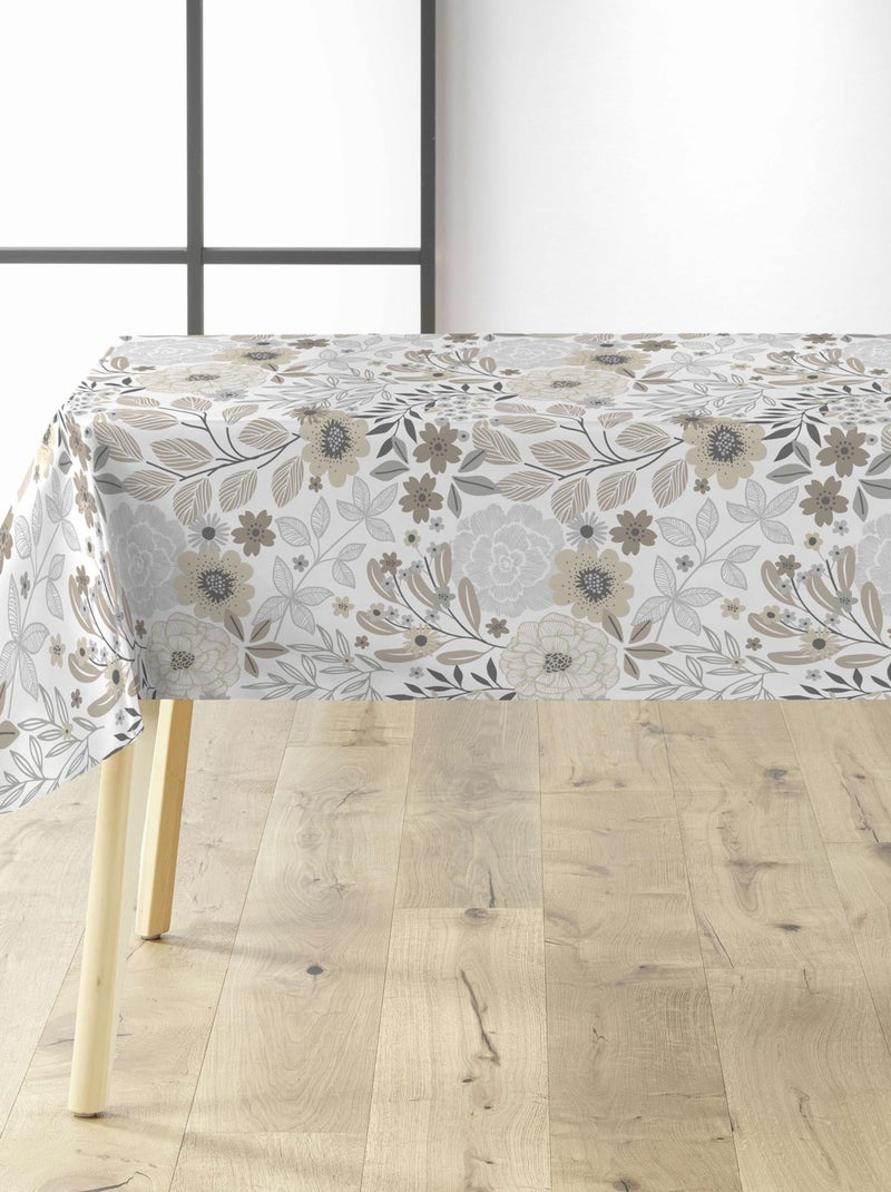 Nappe Toile cirée au mètre Divine - Beige - Kiabi - nu€