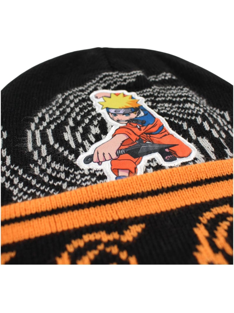Naruto - Bonnet imprimé Naruto - Noir - Garçon - 8.90€ - Kiabi