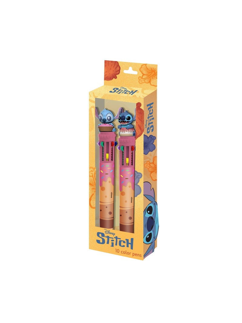 Pack de 2 Stylos à 10 Couleurs - Disney Lilo et Stitch Mix ...