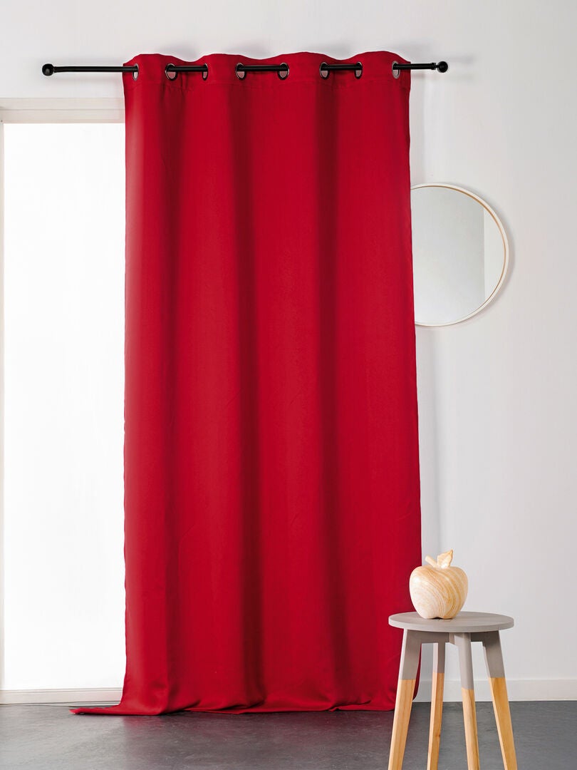 Paire de rideaux 80 % occultant 'Lola' - Rouge - Kiabi - 41.30€
