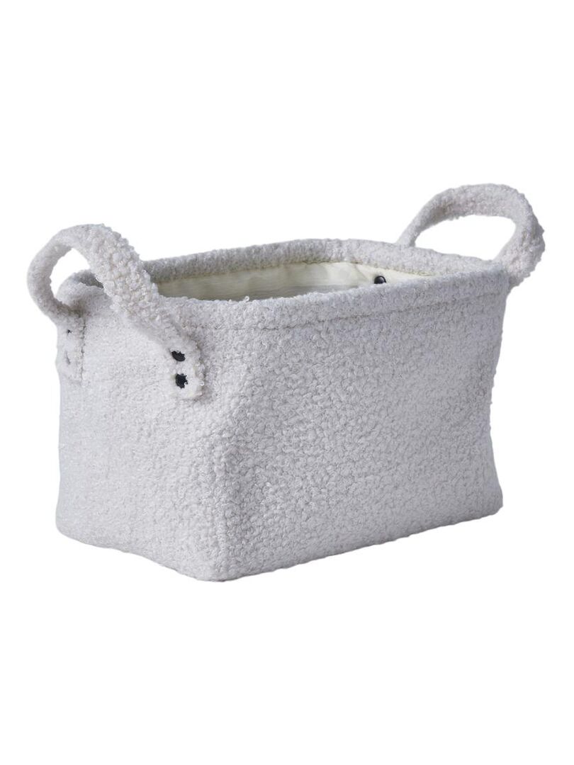 Panier de rangement rectangulaire MATISSE - Blanc - Kiabi - 10.43€