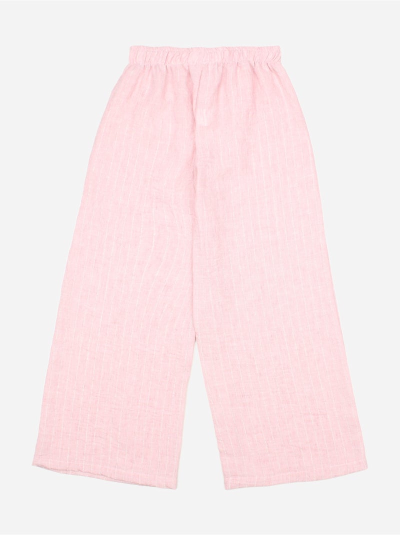 Pantalon à élastiques - Kids Star - Rose - Fille - 25.00€ - Kiabi