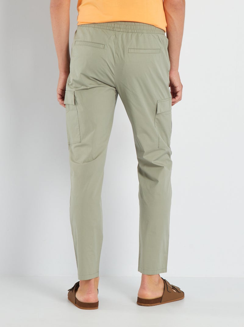 Pantalon de jogging avec poches à rabat - VERT OMBRE - 22.00€ - Kiabi