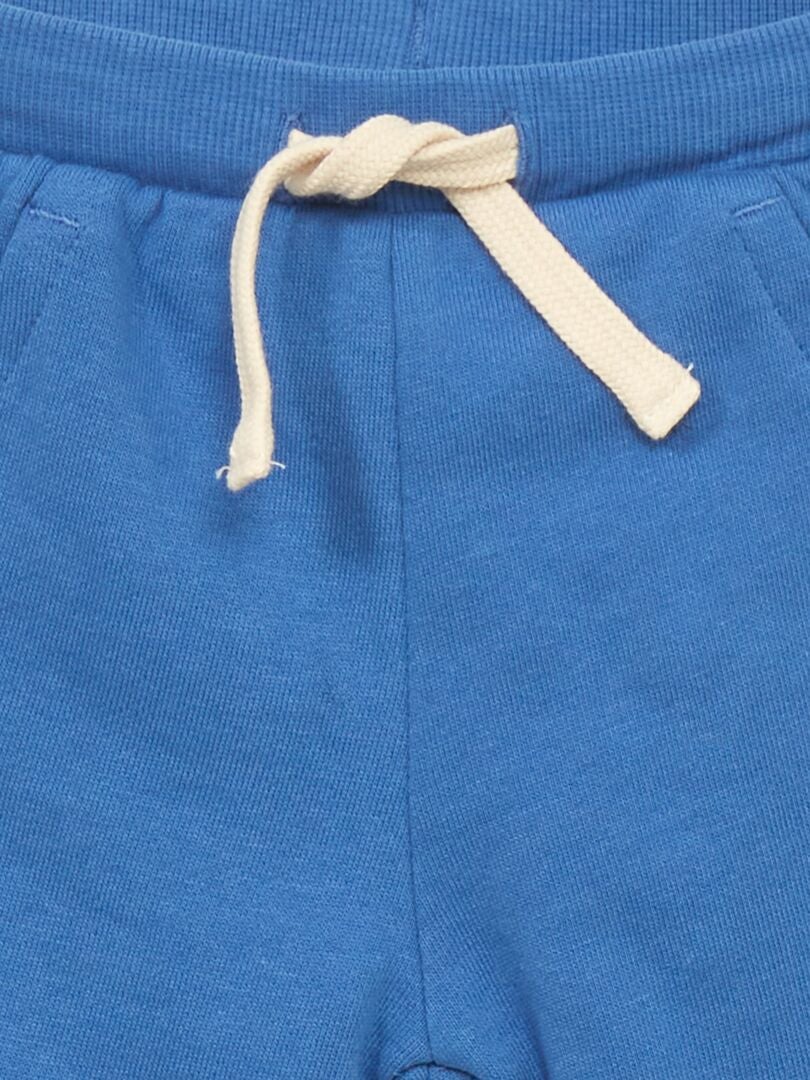 Pantalon de jogging en coton - Mixte - Bleu - Kiabi - 4.50€