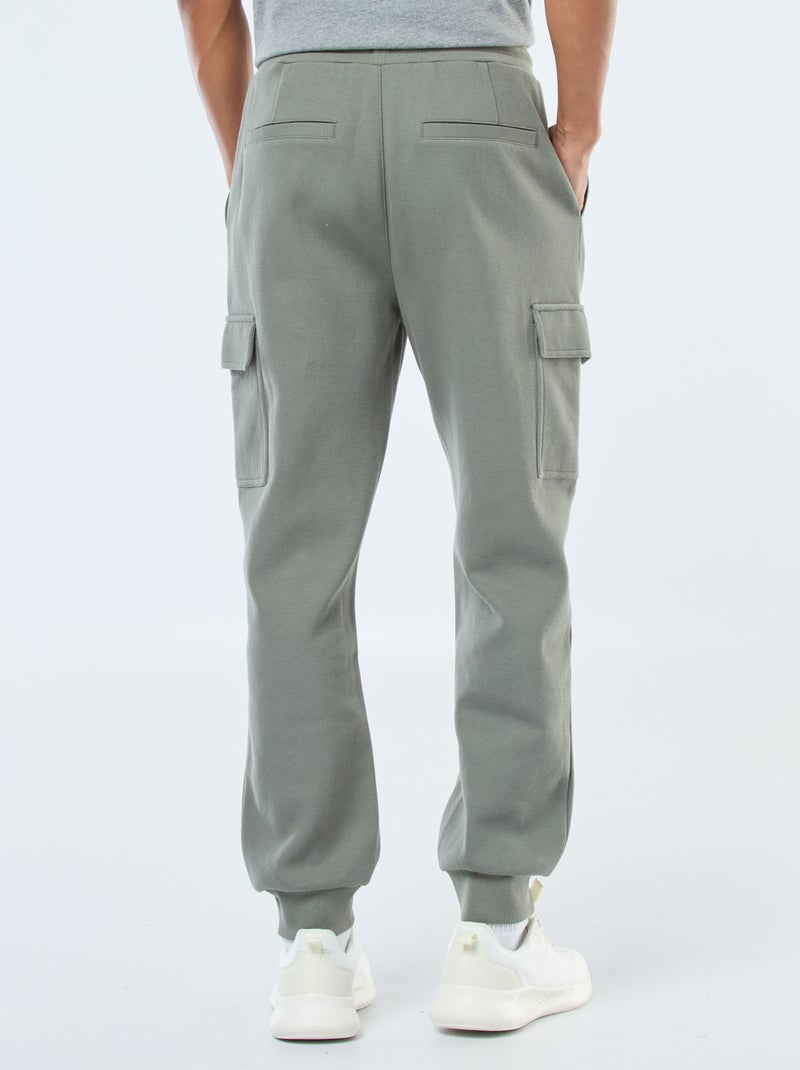 Pantalon de jogging multi-poches uni - Vert - Homme - 18.75€ - Kiabi