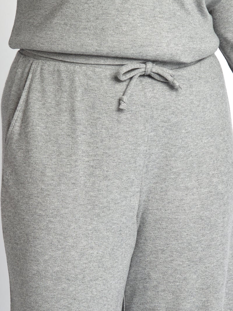 Pantalon en maille douce - Gris - Kiabi - 22.00€