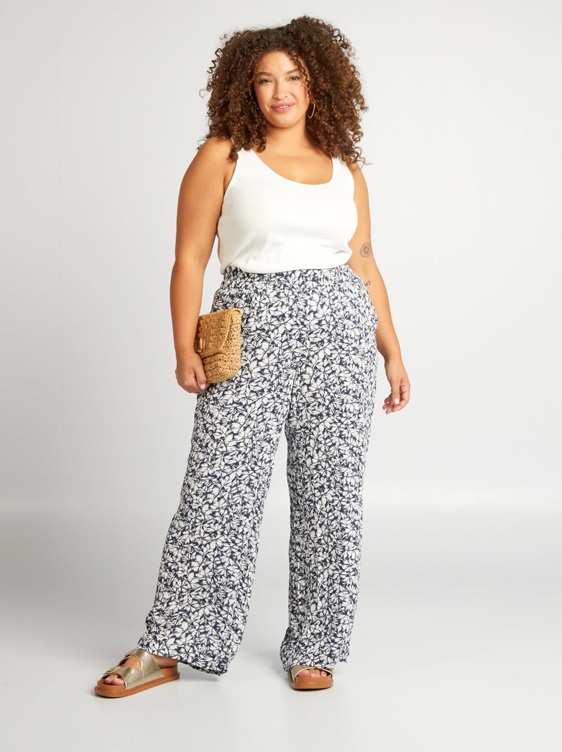 Pantalon Fluide Vero Moda Curve Bleu Kiabi 3700€