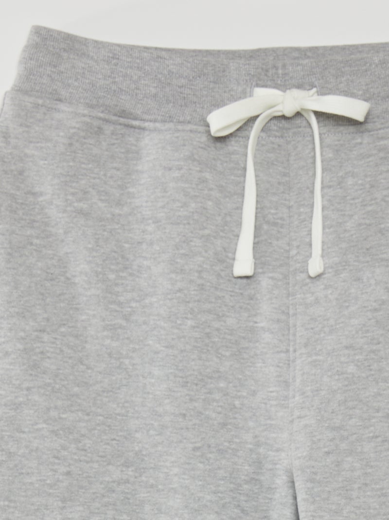 Pantalon jogging en molleton - Gris cliar - Homme - 5.50€ - Kiabi