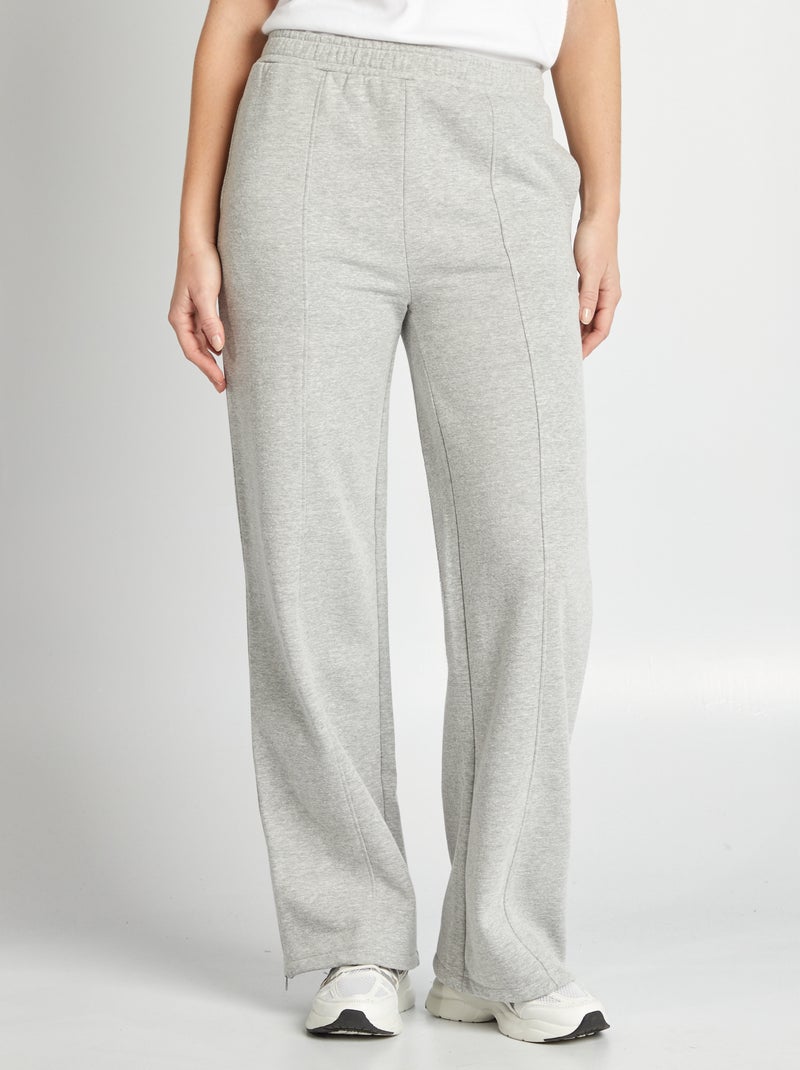 Pantalon jogging large - Gris - Femme - 6.00€ - Kiabi