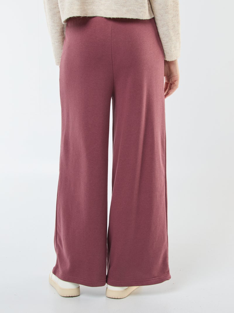 Pantalon jogging large - Vieux rose - Ado fille - 3.60€ - Kiabi