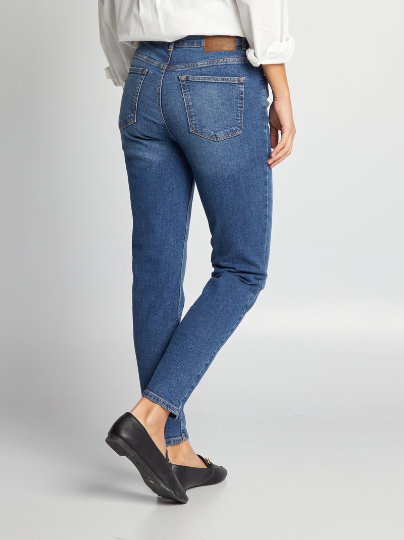 Pantalon slim en denim - L30 - Stone - Femme - 18.00€ - Kiabi