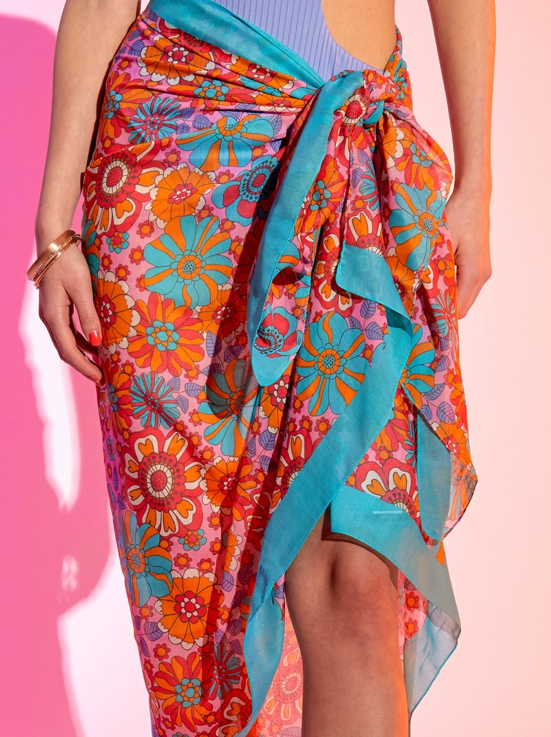 Paréo avec boucle - Bleu - 5.00€ - Kiabi