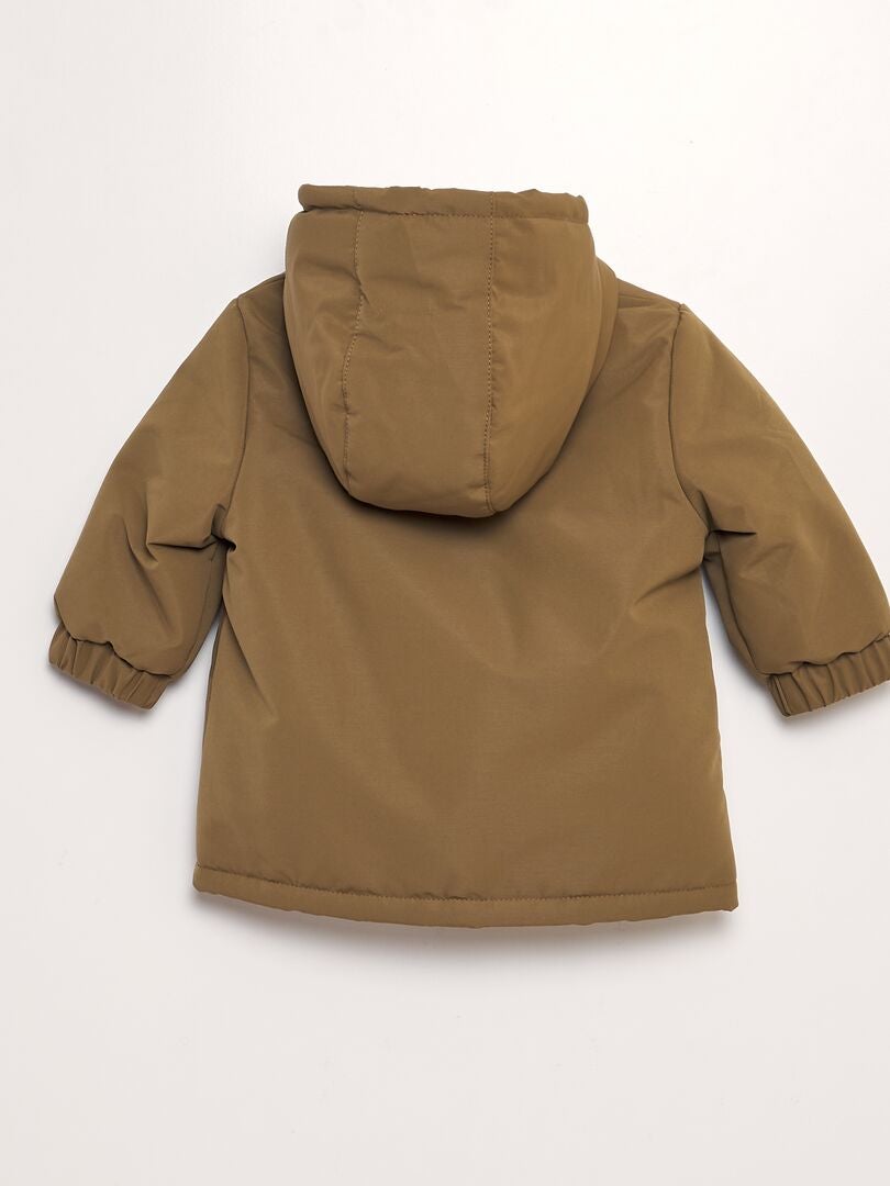 Parka chaude à capuche - Marron - Kiabi - 29.00€