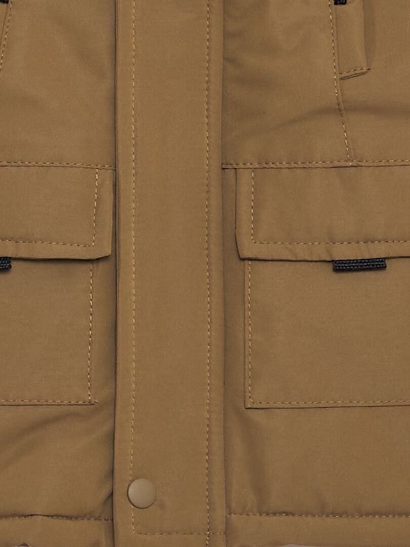 Parka chaude à capuche - Marron - Kiabi - 29.00€