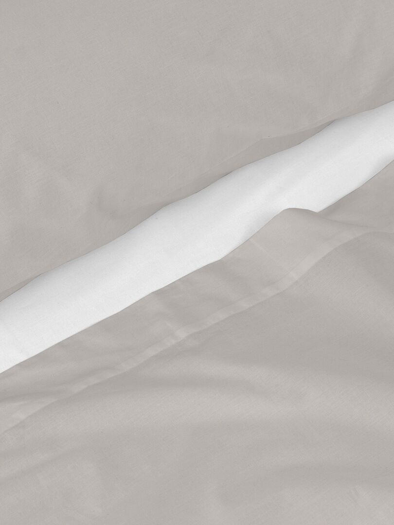 Parure de lit 2 pièces Basic "Happyfriday" - Gris - Kiabi - 29.99€