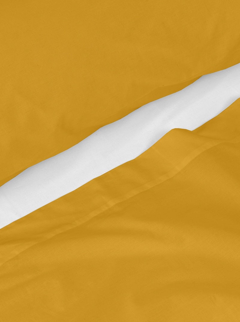 Parure de lit 2 pièces Basic "Happyfriday" - Moutarde - 19.99€ - Kiabi