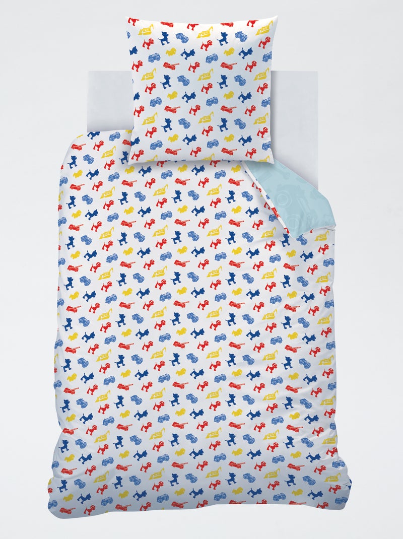 Parure de lit 'Pat'patrouille' - 1 personne - Bleu - Maison - 39.00 ...