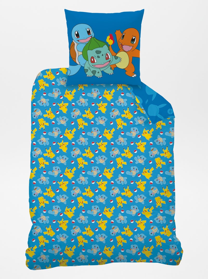 Parure de lit 'Pokemon' - 1 personne - Bleu - Kiabi - 39.00€