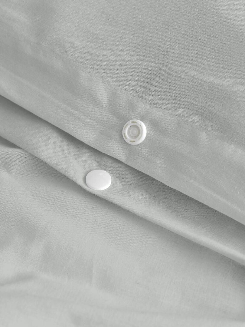 Parure housse de couette 2 pièces Basic "Happyfriday" - Gris - Kiabi - 75.00€