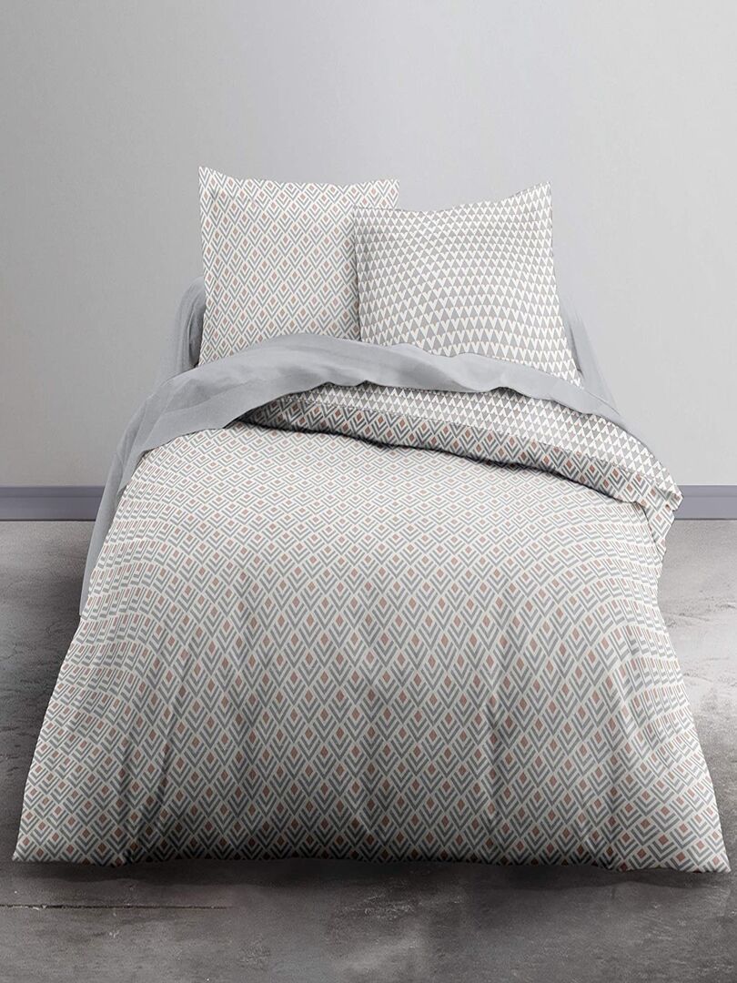 Parure Housse de couette Microfibre Crazy Nexus - Rose - Kiabi - nu€