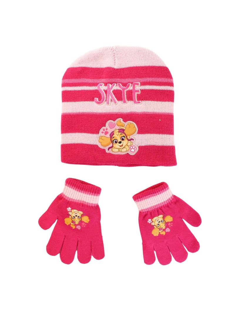 Paw Patrol - Bonnet gant La Pat' Patrouille - Rose - Fille - 0.00€ - Kiabi
