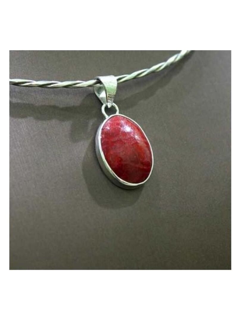 Pendentif oval gorgone, Bijoucolor - Rouge - Kiabi - 40.59€