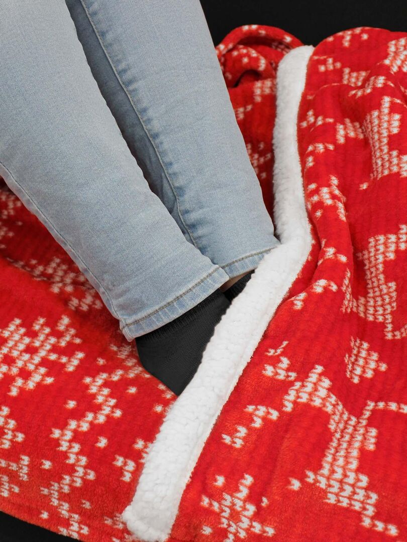 Plaid 125 x 150 cm Holly - Rouge - Kiabi - 16.12€