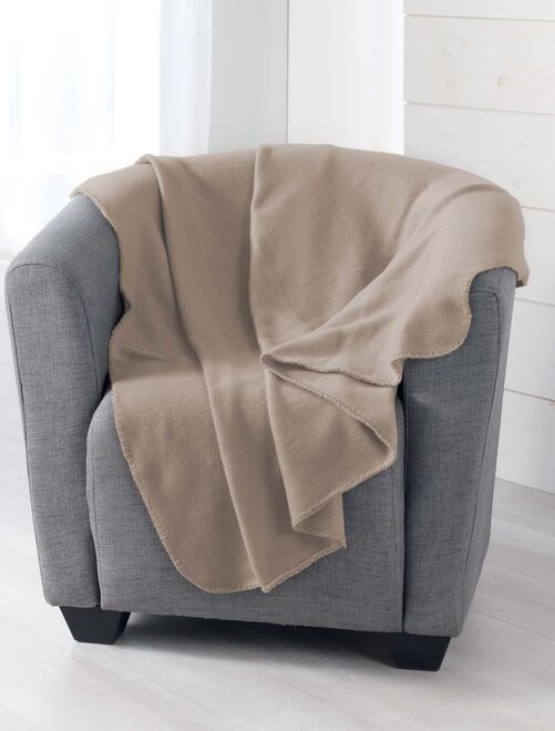 Plaid polaire_marron