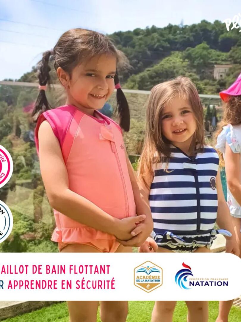 Plouf! Maillot de Bain Laure Enfant avec Flotteurs - Accessoire de ...