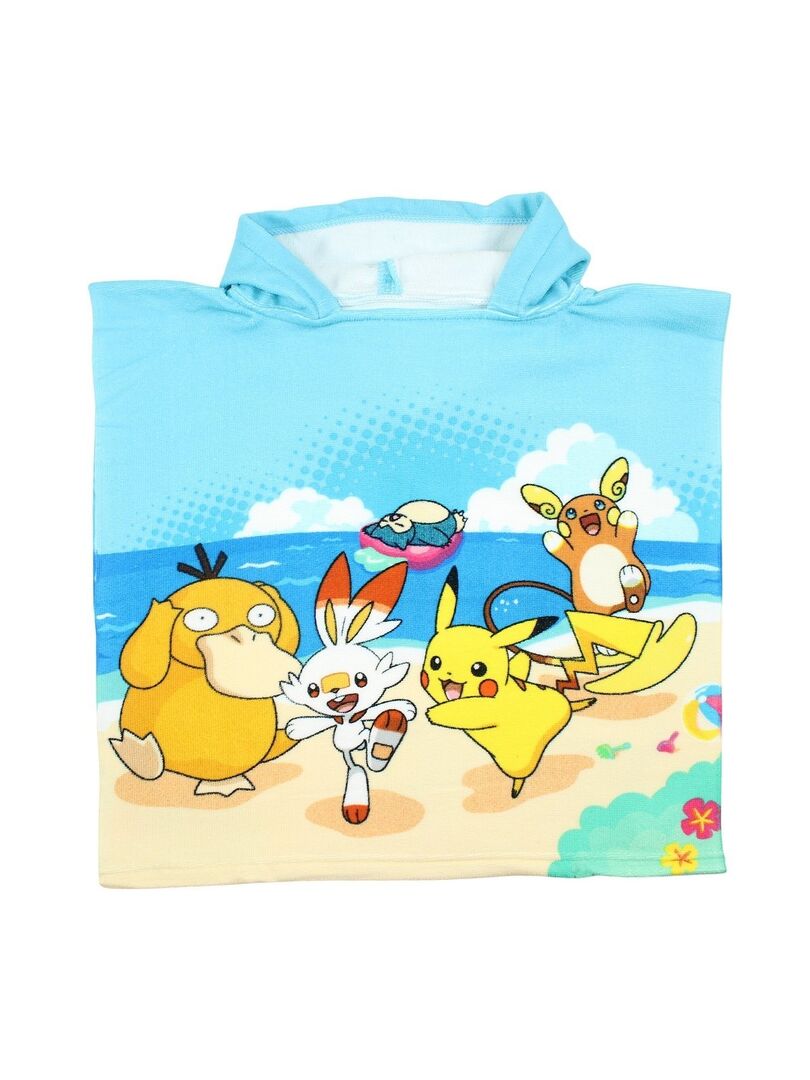 Pokemon - Poncho imprimé Pokemon - Bleu - Kiabi - 11.90€