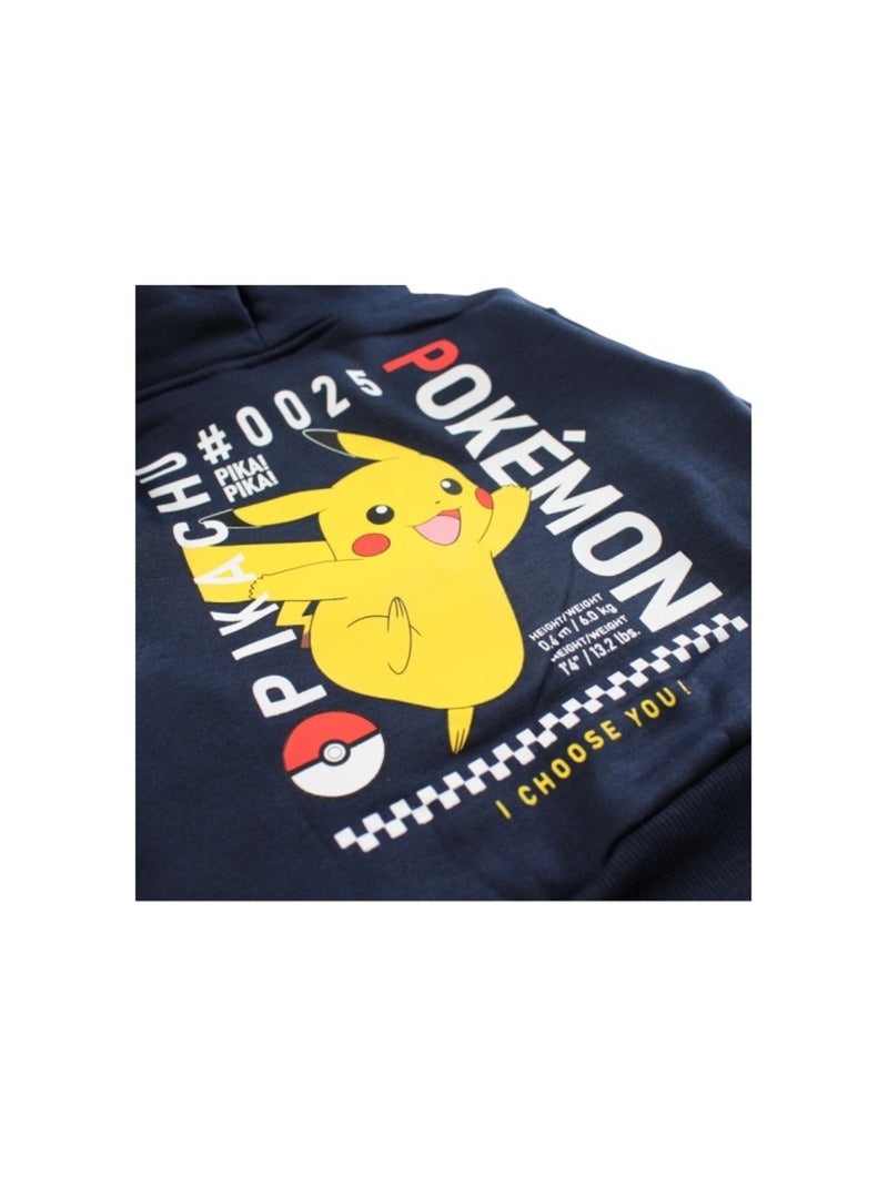 Pokemon - Sweat à capuche Pokemon garçon - Noir - Garçon - 17.90€ - Kiabi