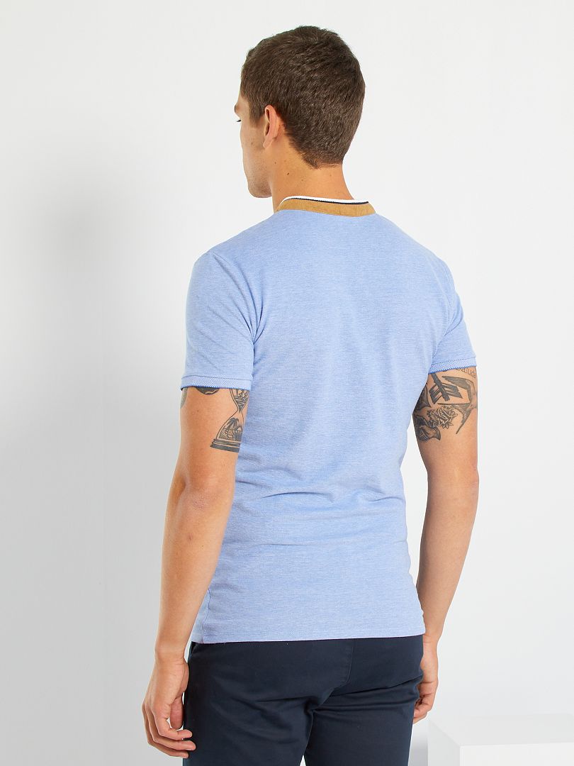 Polo col mao - bleu - Kiabi - 10.00€