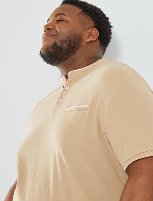Polo homme col mao