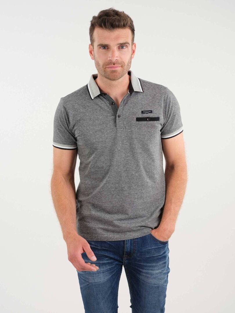 Polo en jersey pour homme 'Deeluxe' - Gris - Kiabi - 29.99€