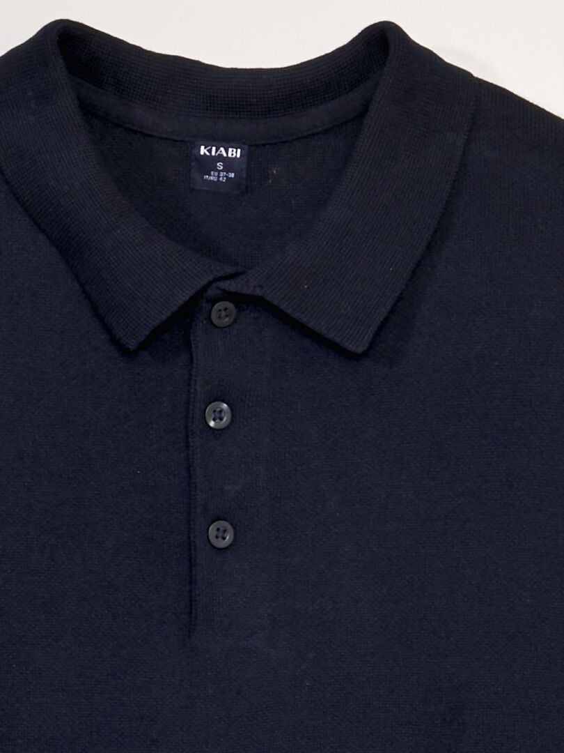 Polo en molleton - Marine - Kiabi - 18.00€