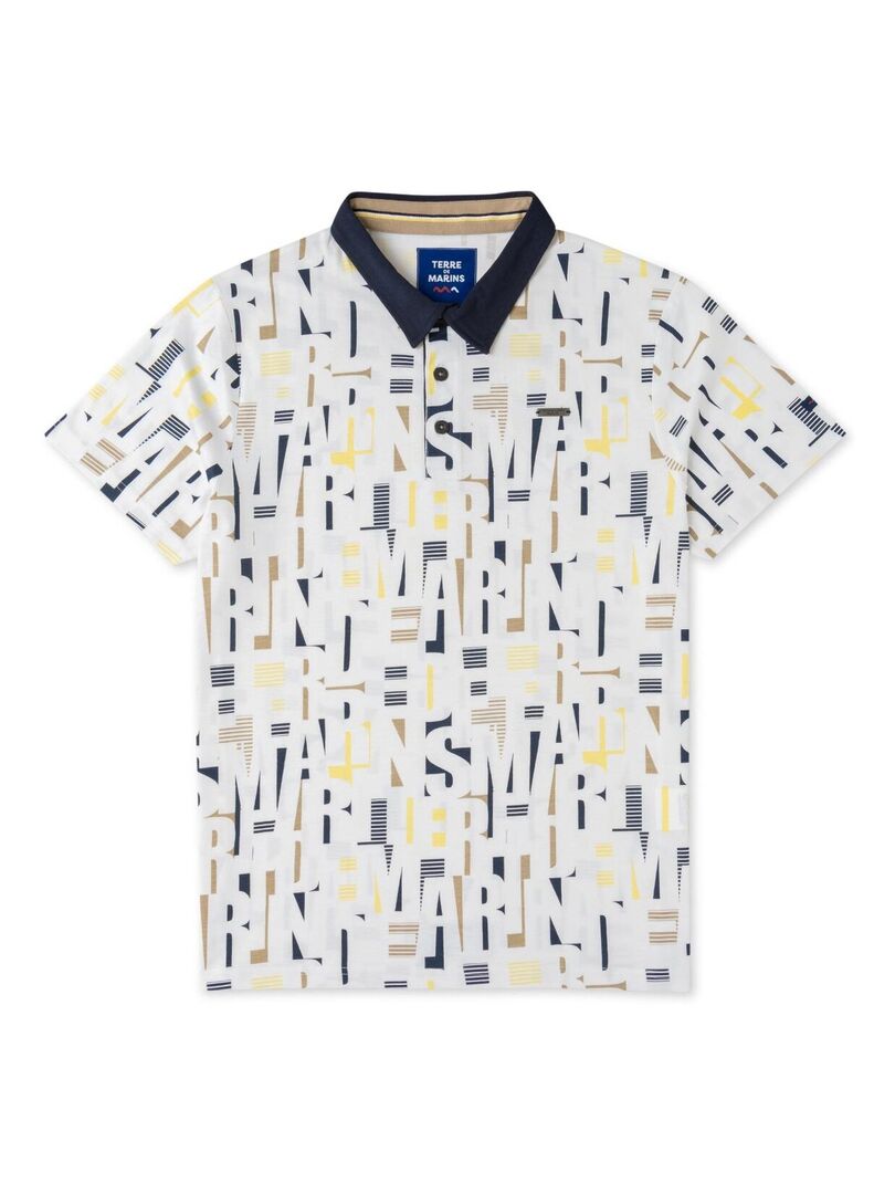 Polo Mc Blanc Homme Terre de Marins - Multicolore - Kiabi - 28.00€
