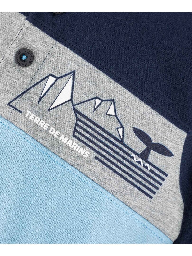 Polo Ml Enfant Terre de Marins - Bleu - Kiabi - 23.00€