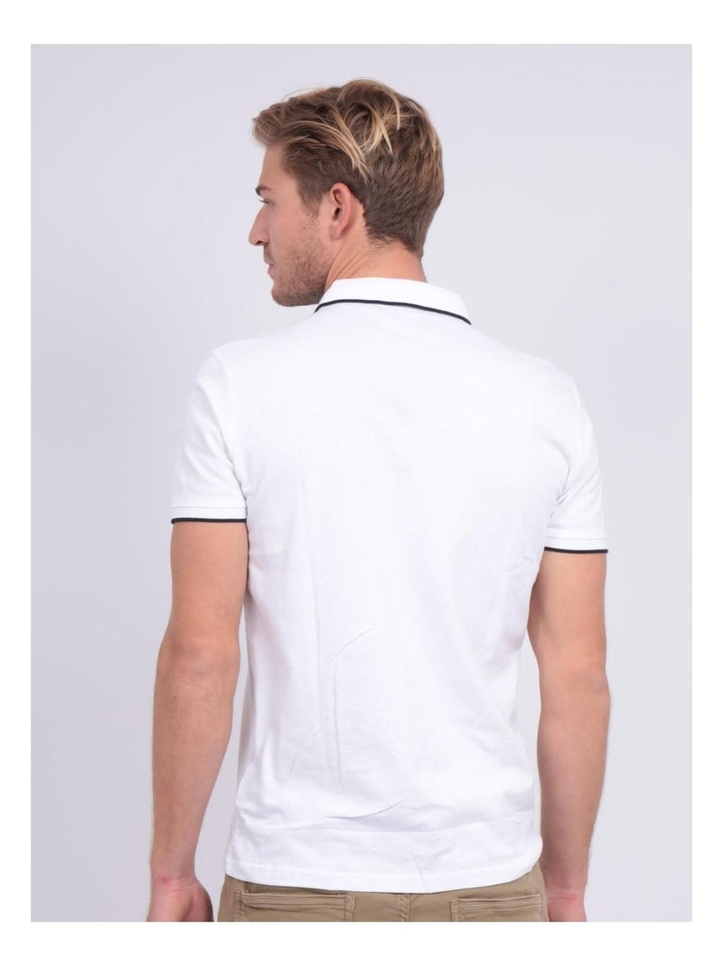 Polo pur coton PADOG - Blanc - Kiabi - 29.90€