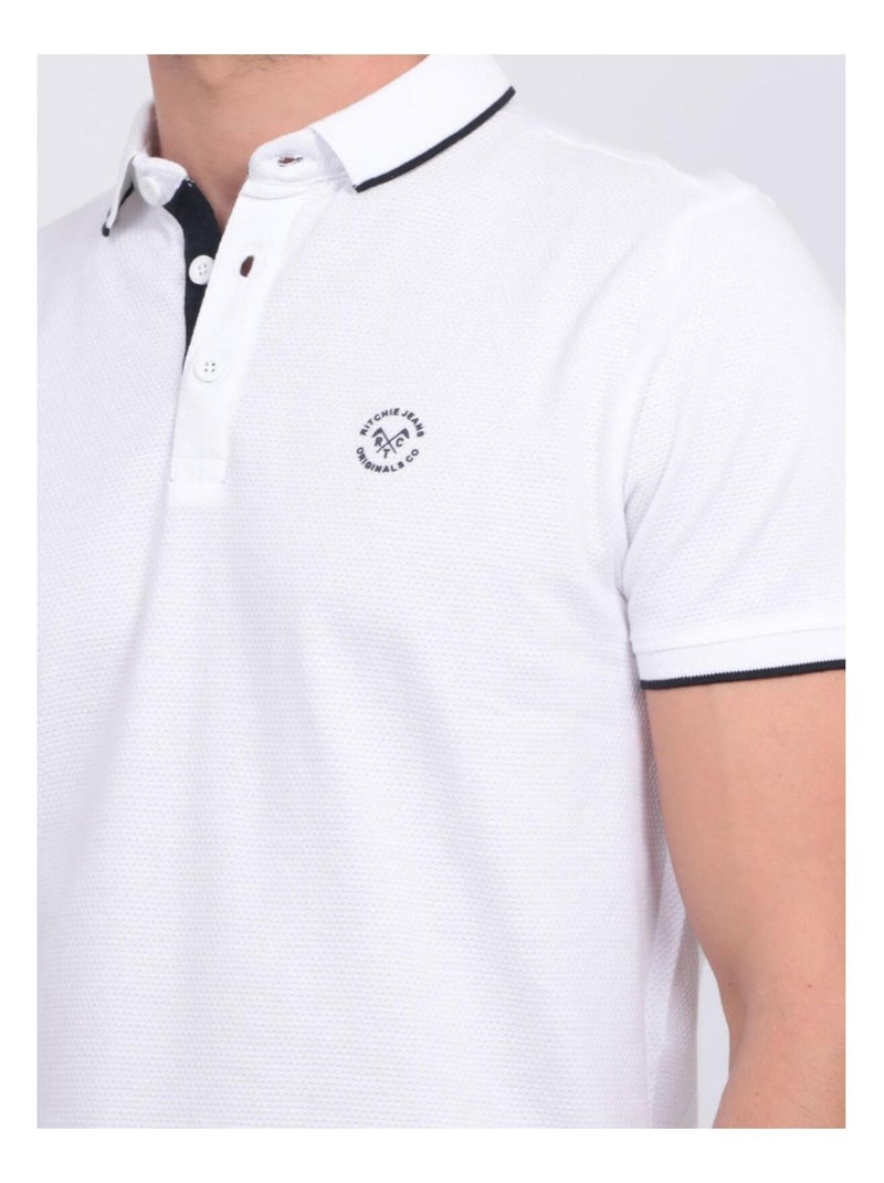 Polo pur coton PADOG - Blanc - Kiabi - nu€