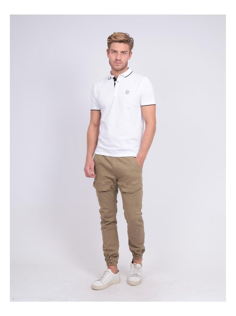 Polo pur coton PADOG - Blanc - Kiabi - nu€