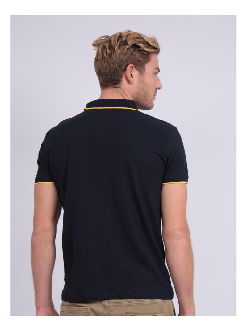 Polo pur coton PADOG - Bleu marine - 0.00€ - Kiabi