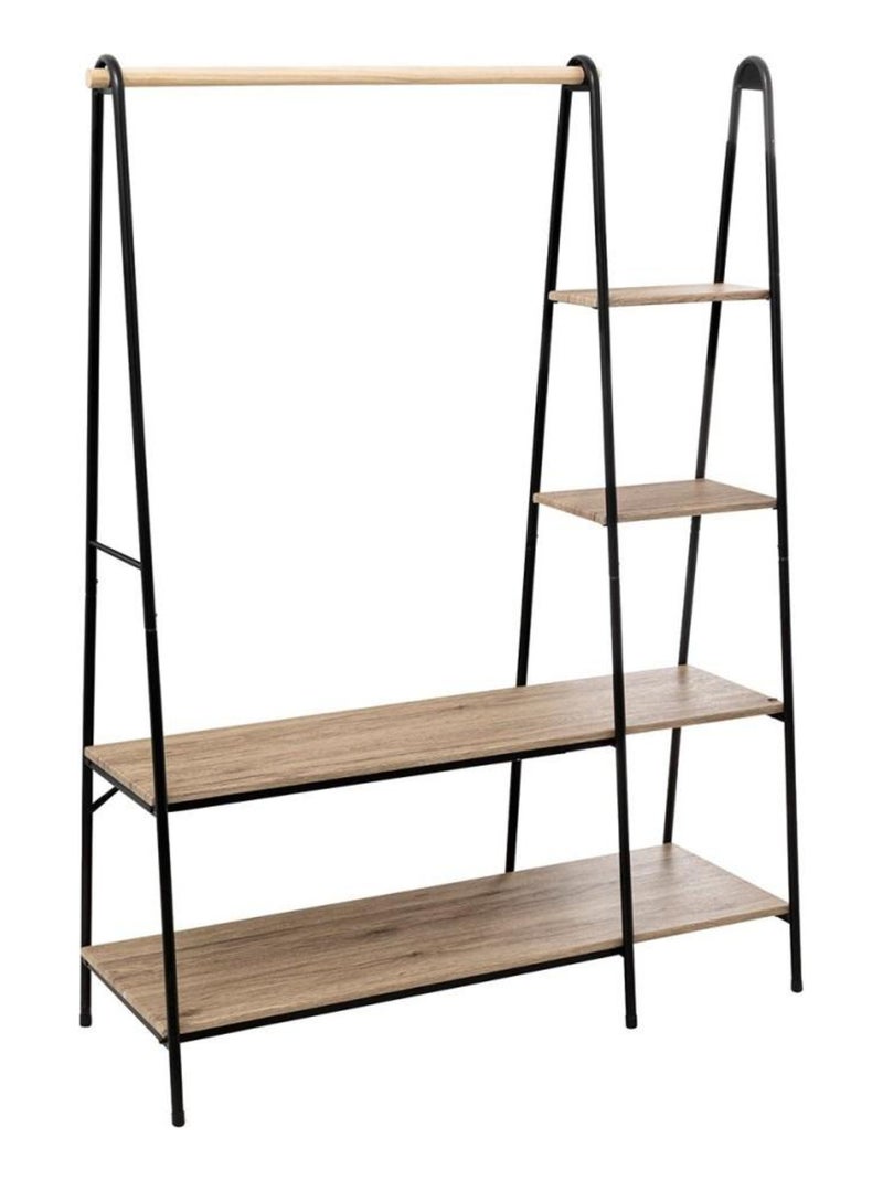 Portant à vêtements Jano avec étagères - Noir - 0.00€ - Kiabi