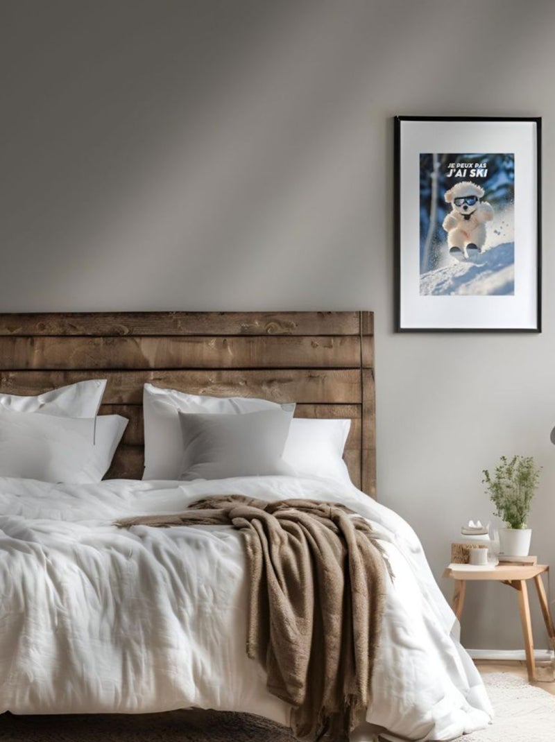 Posters de nos Régions - Affiche - Je peux pas j'ai ski - Multicolore ...