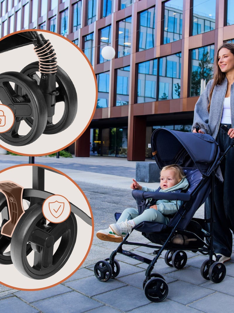 Poussette canne compacte LIONELO Elia - Légère - 6-36 mois ...