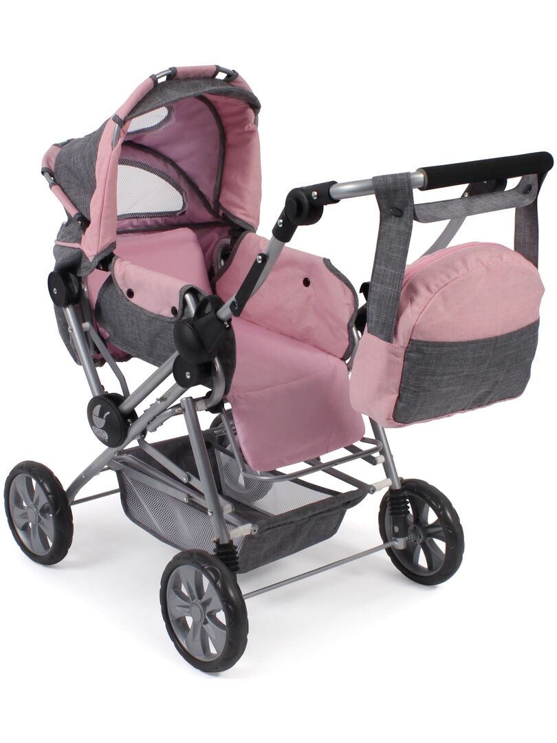 Poussette Road Star pour poupées - Coloris 15, anthracite -rose - N/A ...