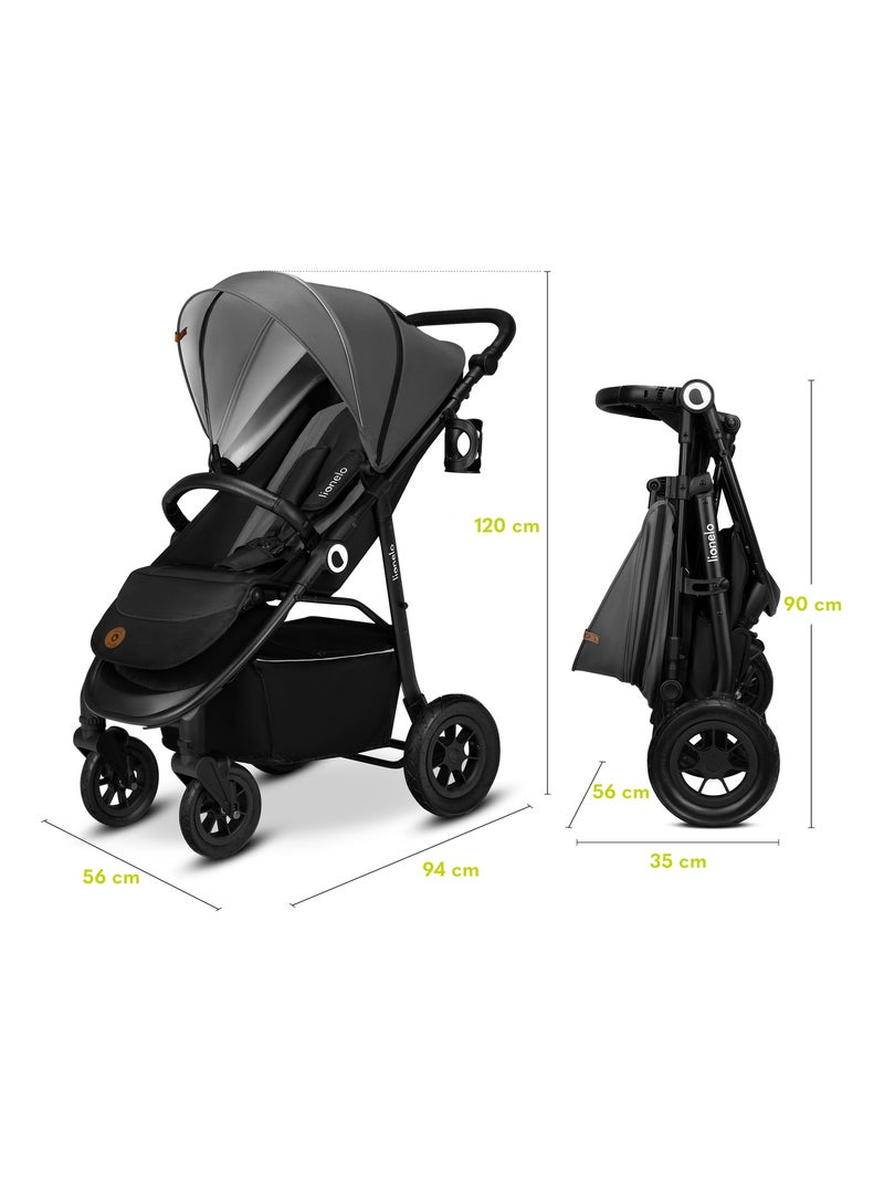 Poussette tout terrain LIONELO Natt - Grand roues gonflables - Légère ...