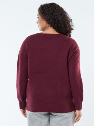 Pull rouge femme : découvrez nos modèles - Kiabi